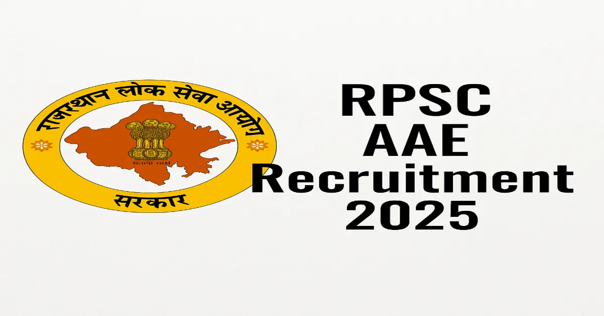 RPSC AAE Recruitment 2025 – Apply Online for 281 Assistant Agriculture ...