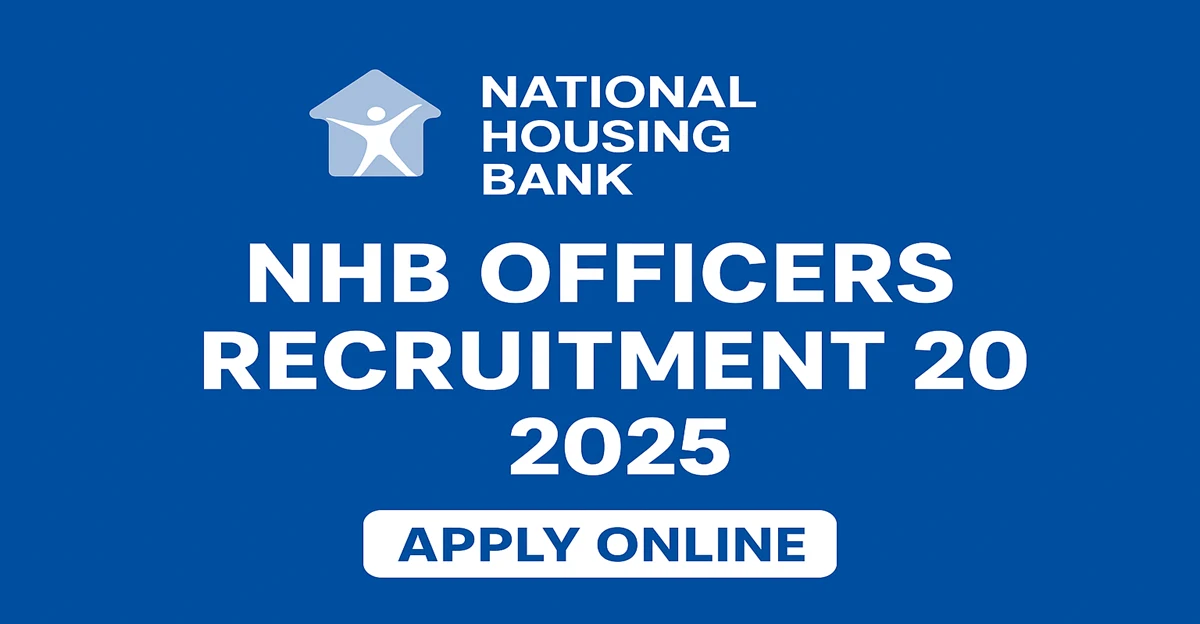 NHB Officers Recruitment 2025 – Apply Online for 10 Assistant Manager ...